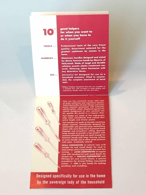 Gold-Plated Tool Kit "Girl has Everything," Midcentury at 1stDibs