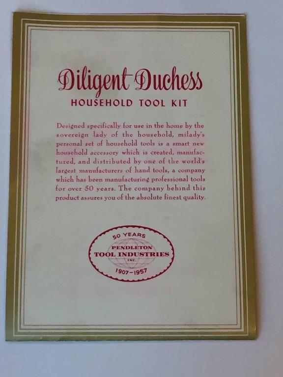 Gold-Plated Tool Kit "Girl has Everything," Midcentury at 1stDibs