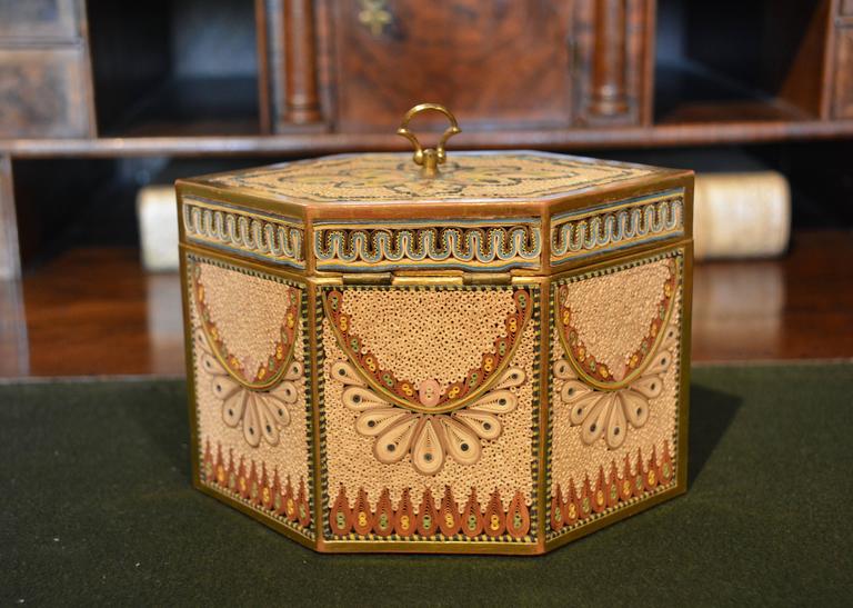 Late 18th Century Rolled Paper Tea Caddy at 1stDibs