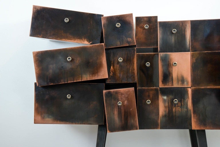 Deconstructed Copper Cabinet For Sale at 1stDibs