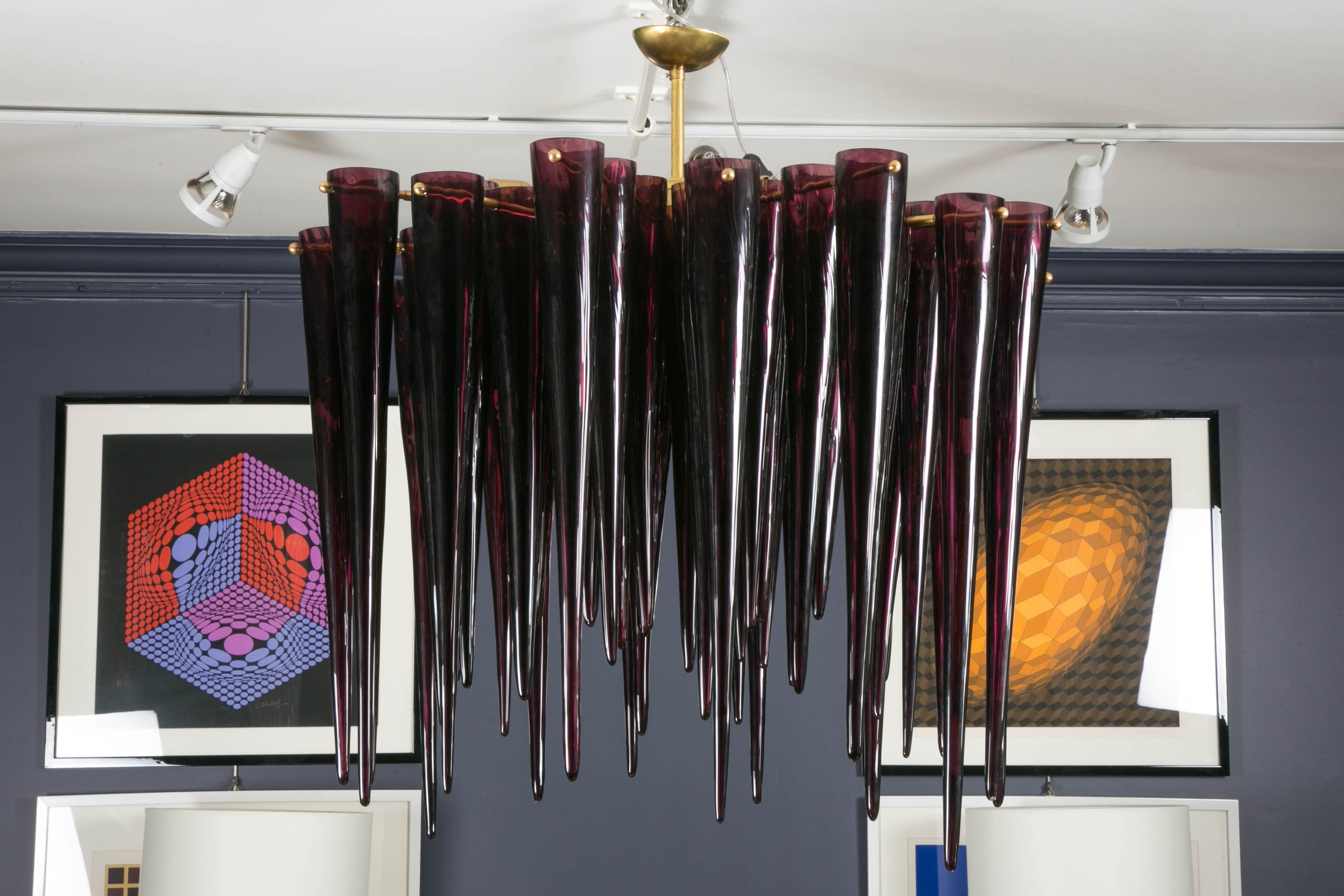 Rare "Stalactites" Chandelier at 1stDibs | stalactite chandelier