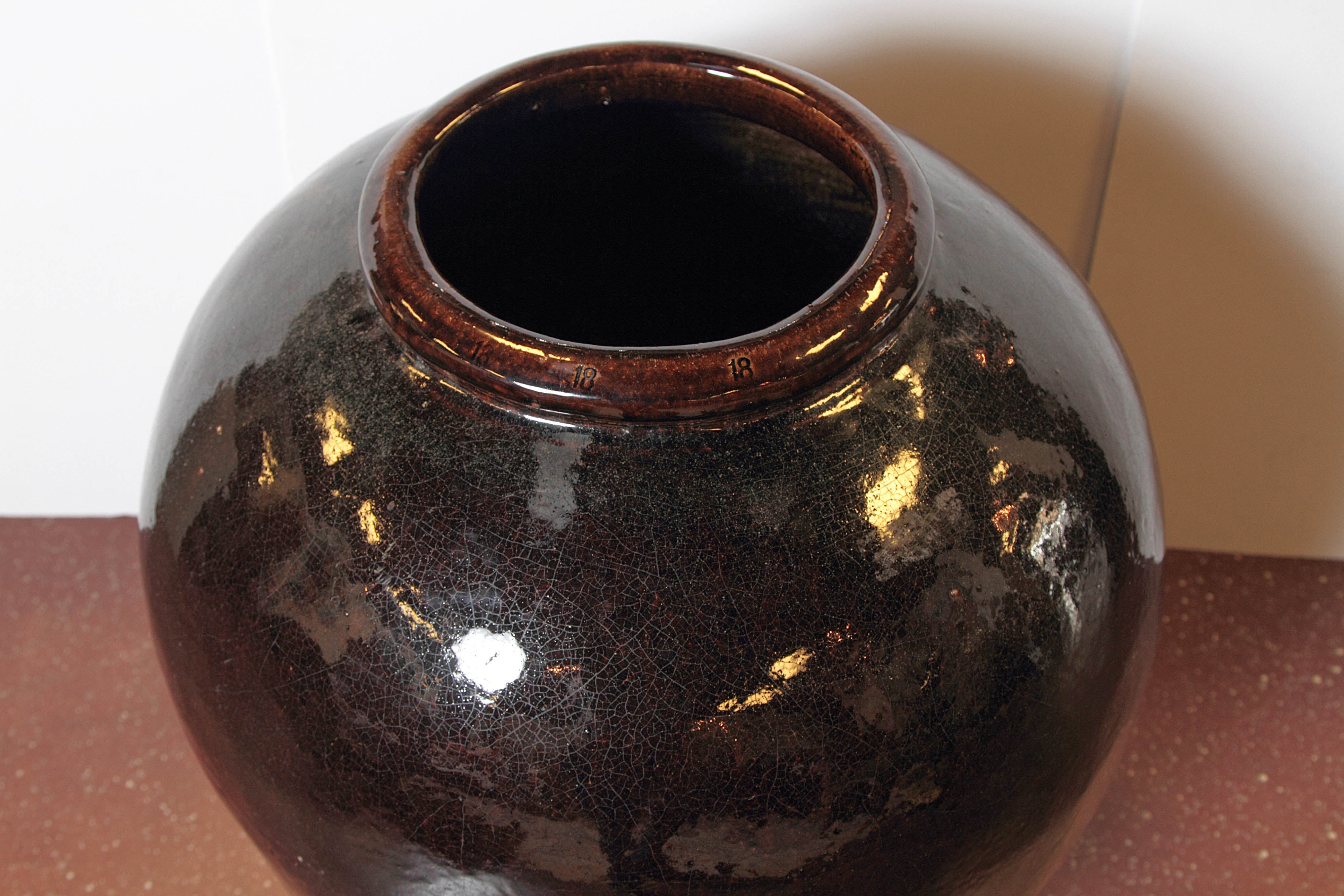 Large Hand-Thrown Pot For Sale at 1stDibs