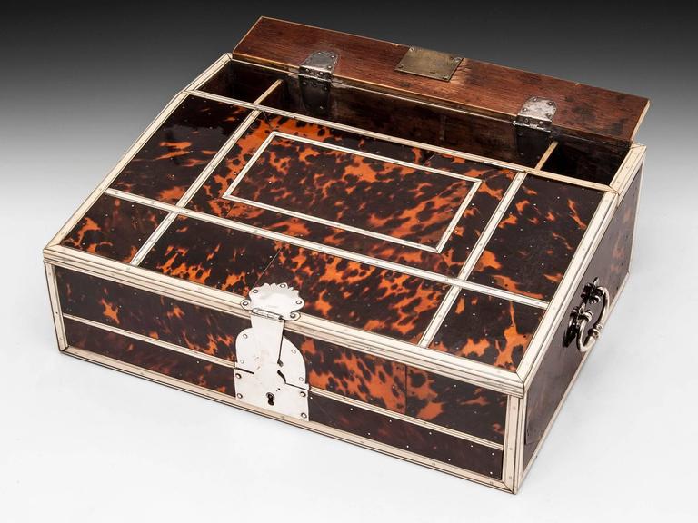 Anglo-Indian Tortoiseshell Writing Box at 1stDibs