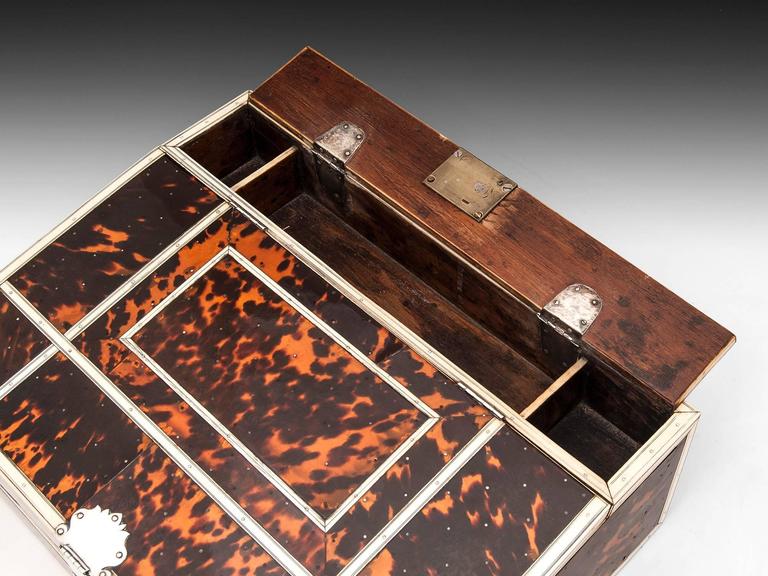 Anglo-Indian Tortoiseshell Writing Box at 1stDibs