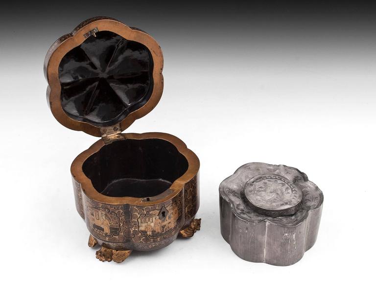 Lacquer Tea Chest at 1stDibs