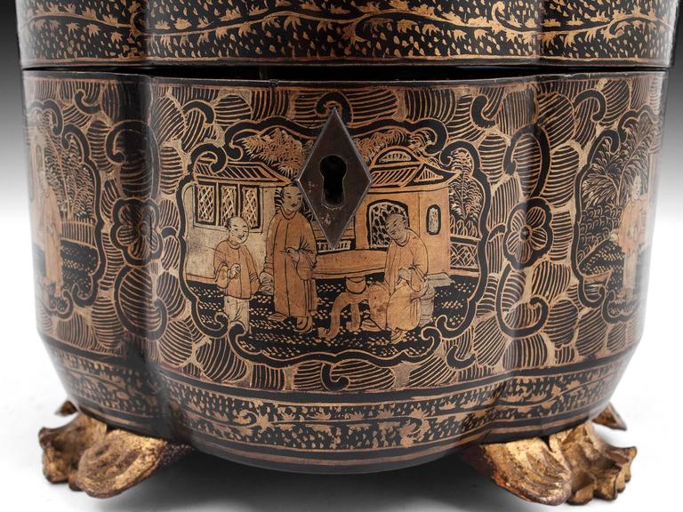 Lacquer Tea Chest at 1stDibs