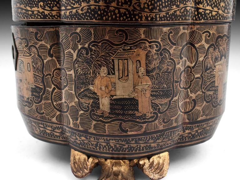 Lacquer Tea Chest at 1stDibs