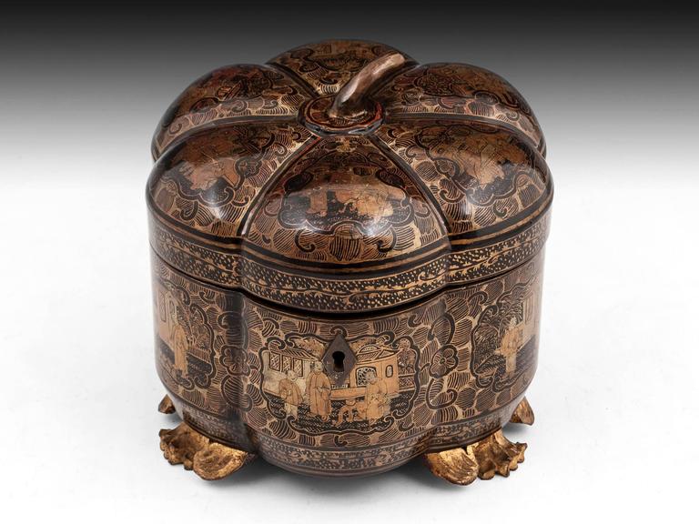 Lacquer Tea Chest at 1stDibs