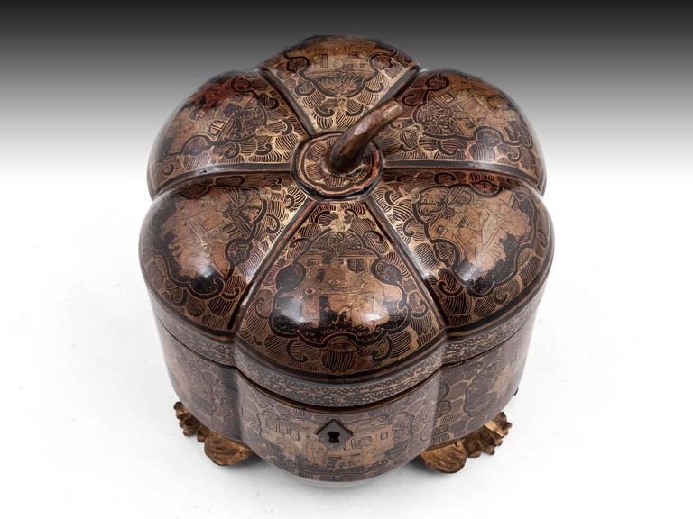 Lacquer Tea Chest at 1stDibs