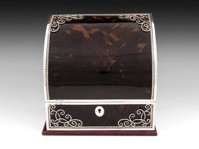Tortoiseshell and Sterling Silver Grey and Co Desk Set at 1stDibs