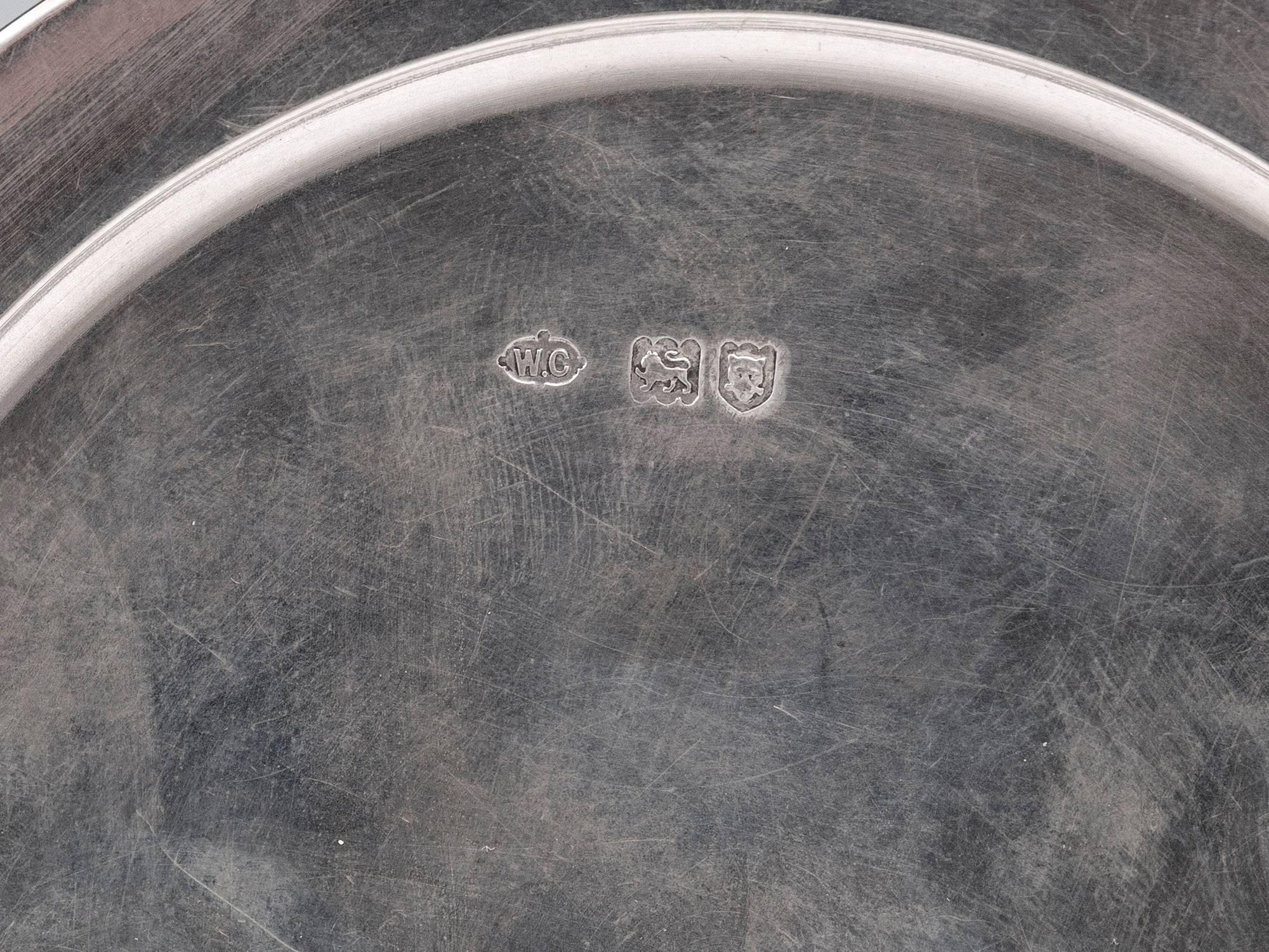 William Comyns and Sons Edwardian Tortoiseshell and Silver Inkwell at ...