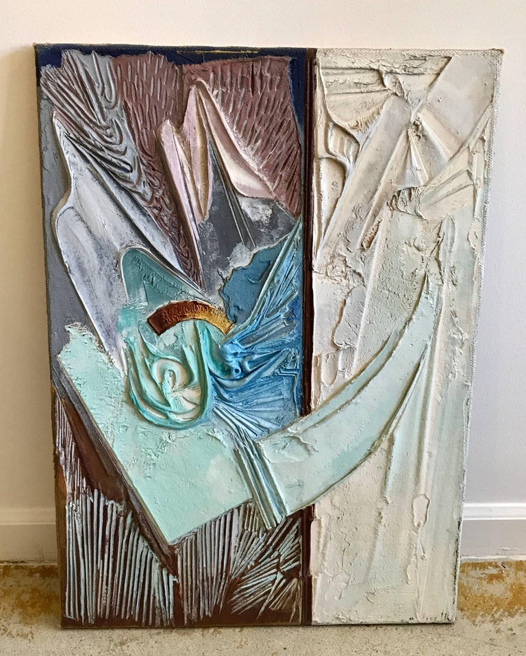 Set of Four Abstract Paintings "Les Four Saisons" by Franco Assetto ...