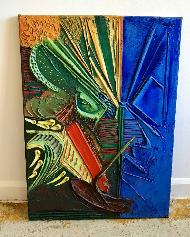 Set of Four Abstract Paintings "Les Four Saisons" by Franco Assetto ...