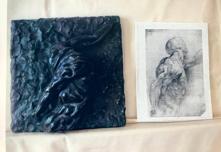 Four Bronze Brutalist Anatomical Man-Art Hanging Wall Sculptures by ...