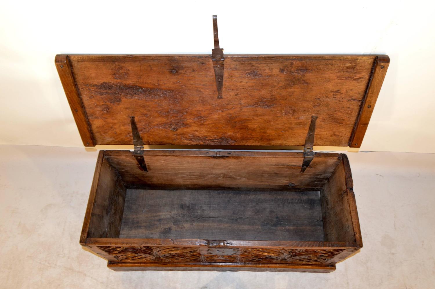 Early 17th Century French Walnut Blanket Chest For Sale at 1stdibs