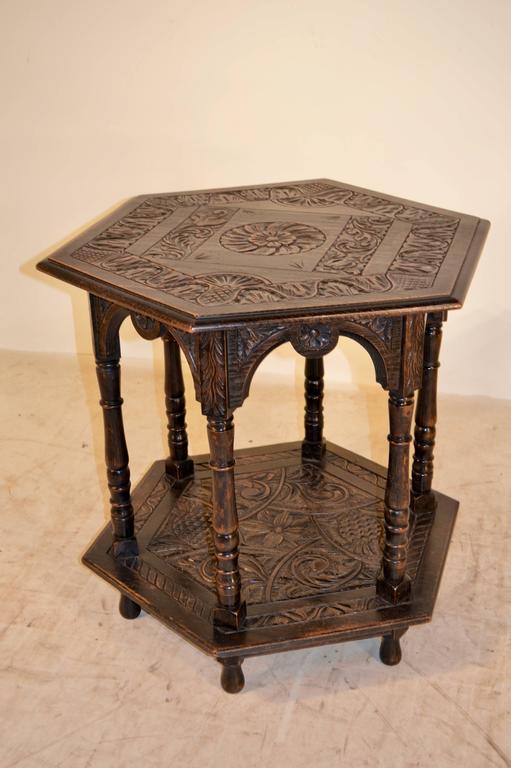 19th Century Six-Sided Center Table at 1stDibs