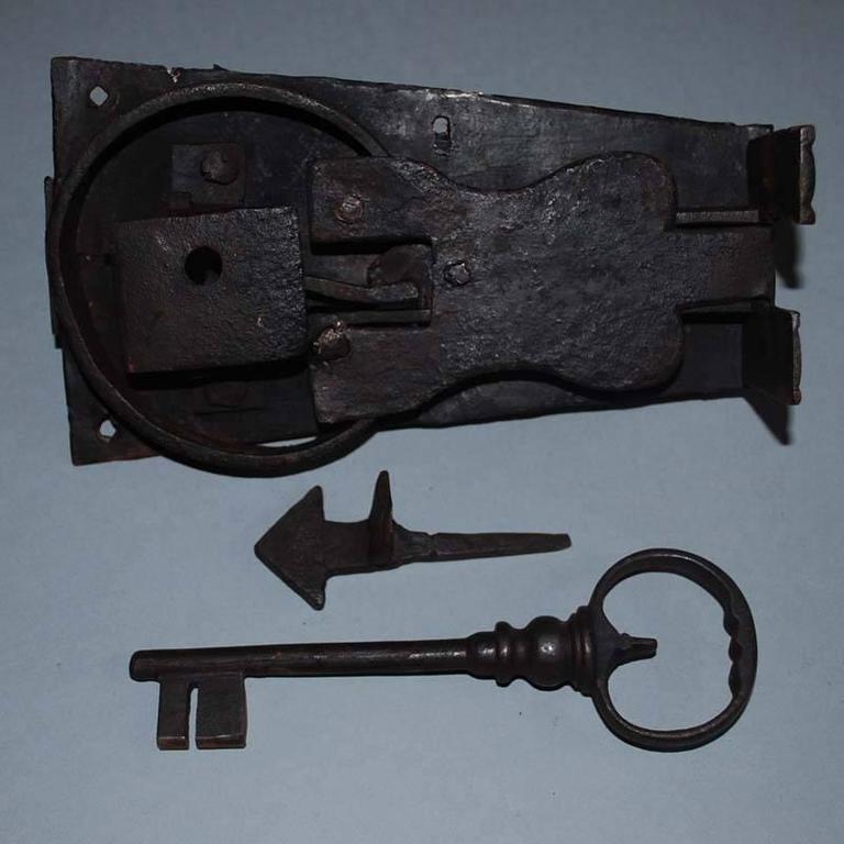 Lot of 18th Century and 19th Century Wrought Iron Locks For Sale at 1stDibs