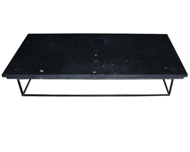 19th Century Coffee Table with Bluestone Altar Top at 1stDibs