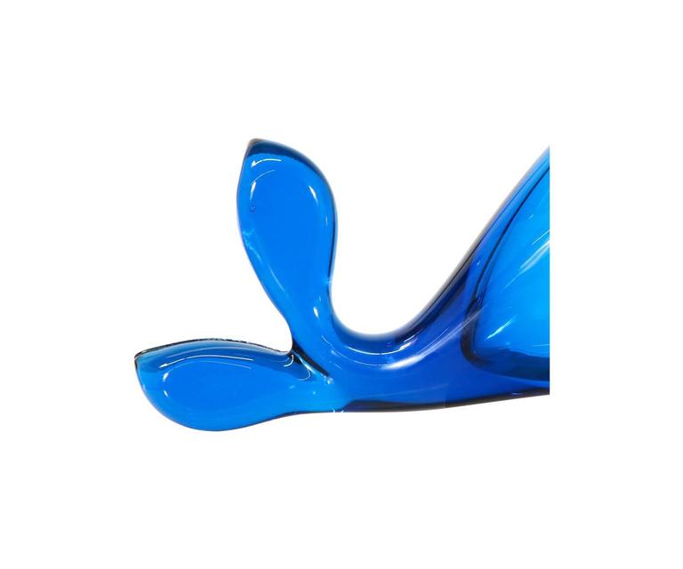 Vintage Blenko Glass Blue Fish Sculpture by Winslow Anderson at 1stDibs