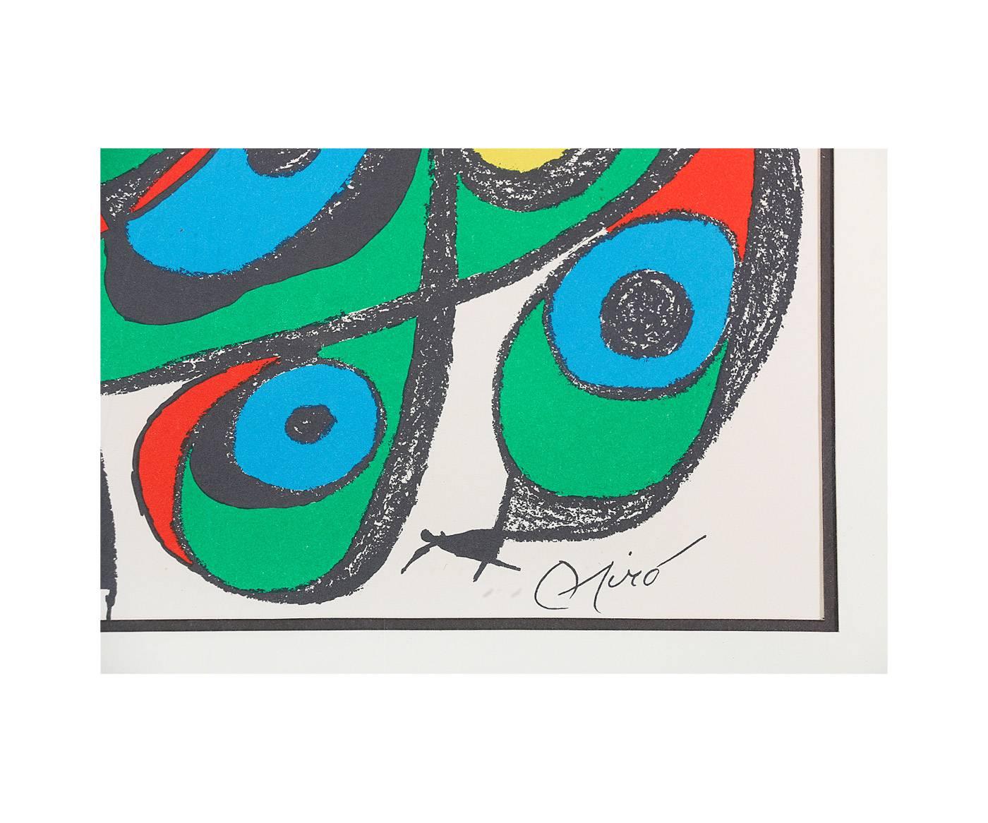 Original Joan Miró “Escultor for Japan” Lithograph, circa 1960 For Sale ...