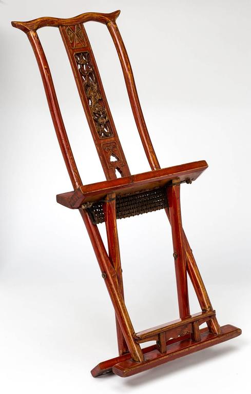 1920s Chinese Folding Chair at 1stDibs