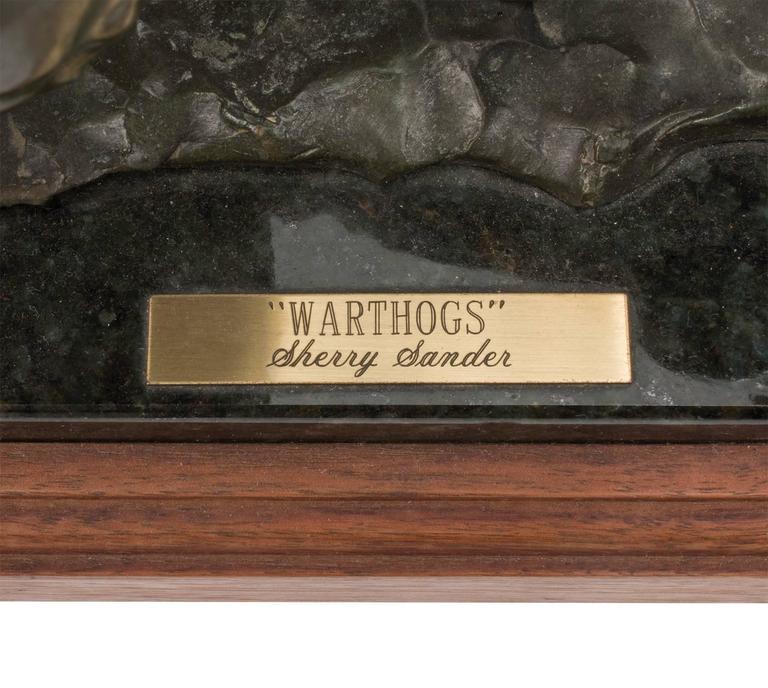 Bronze Warthogs by Sherry Sanders For Sale at 1stDibs