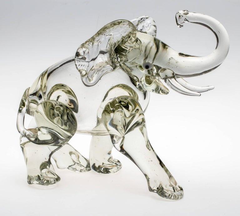 Murano Glass Elephant Figurine at 1stDibs