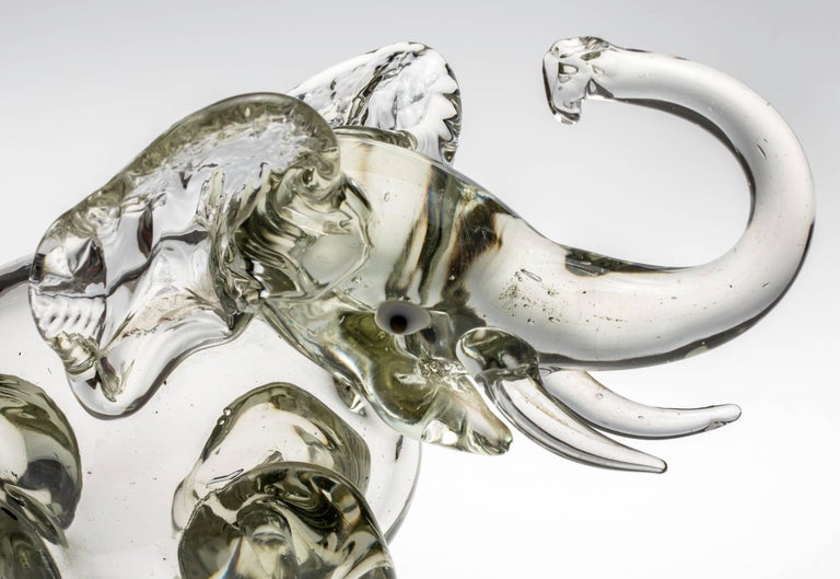 Murano Glass Elephant Figurine at 1stDibs