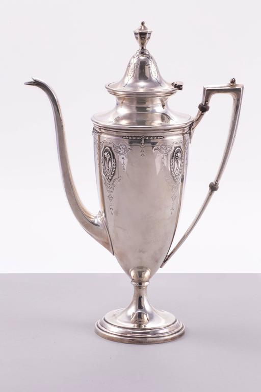 Coffee Demitasse Set, Sterling Silver For Sale at 1stDibs