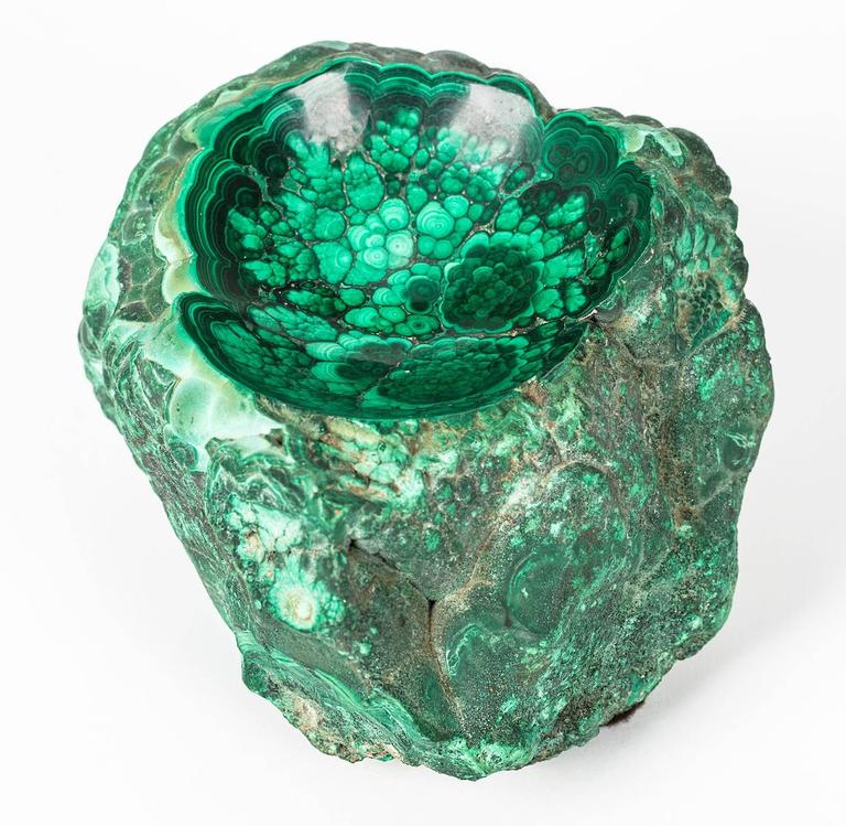 Large Chunky Malachite Specimen Bowl at 1stDibs | malachite bowls for sale
