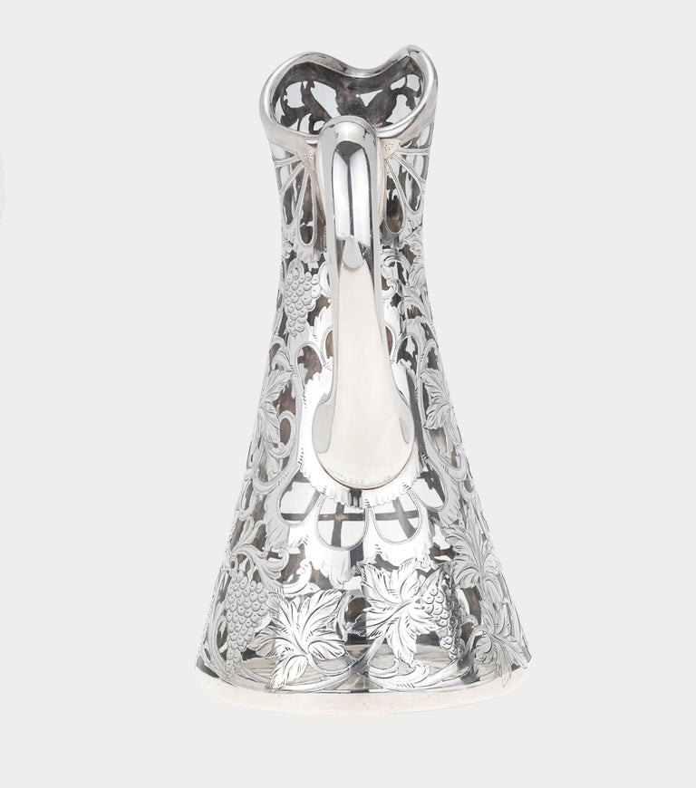 Pitcher, Sterling Silver Overlay For Sale at 1stDibs