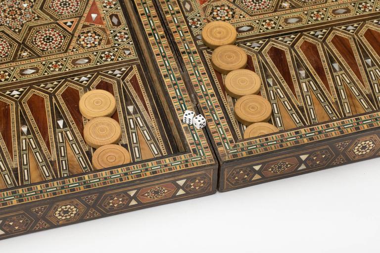 Syrian Inlaid Backgammon Game Board at 1stDibs