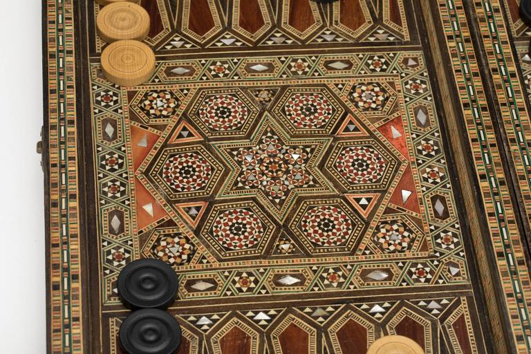 Syrian Inlaid Backgammon Game Board at 1stDibs