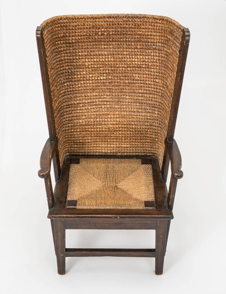 Antique Rush Chair, Scottish Orkney at 1stDibs