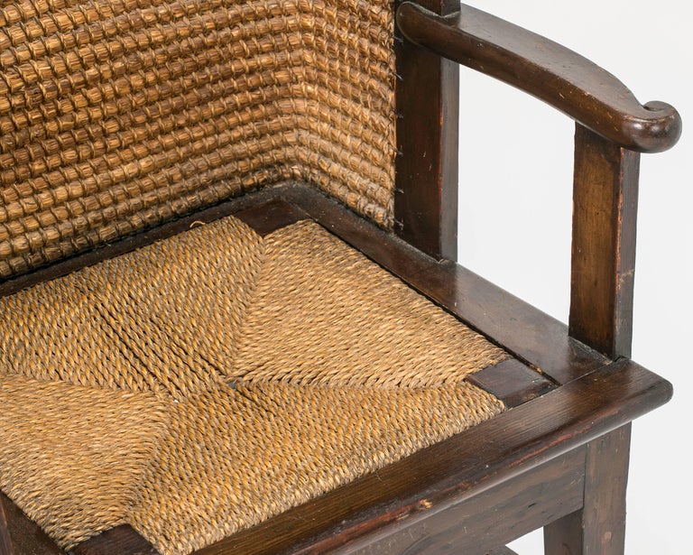 Antique Rush Chair, Scottish Orkney at 1stDibs