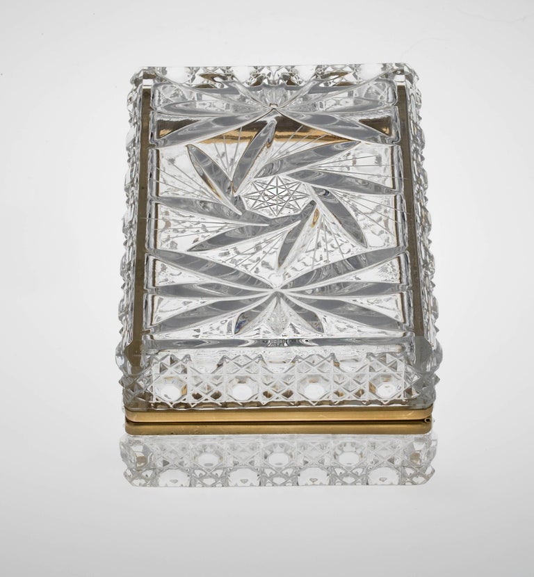 Cut Crystal Jewelry Box at 1stDibs