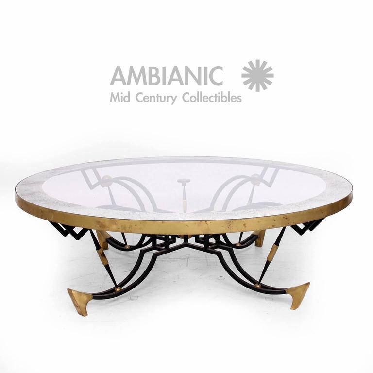 Round Cocktail Coffee Table Attributed to Arturo Pani For Sale at 1stdibs