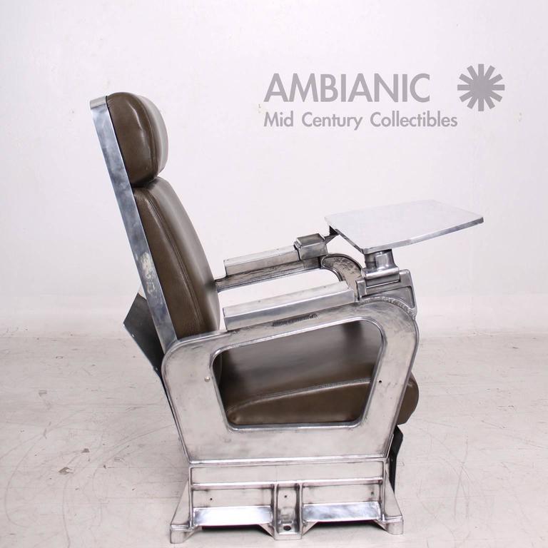 Mid-Century Modern Aluminum Airplane Chair at 1stDibs