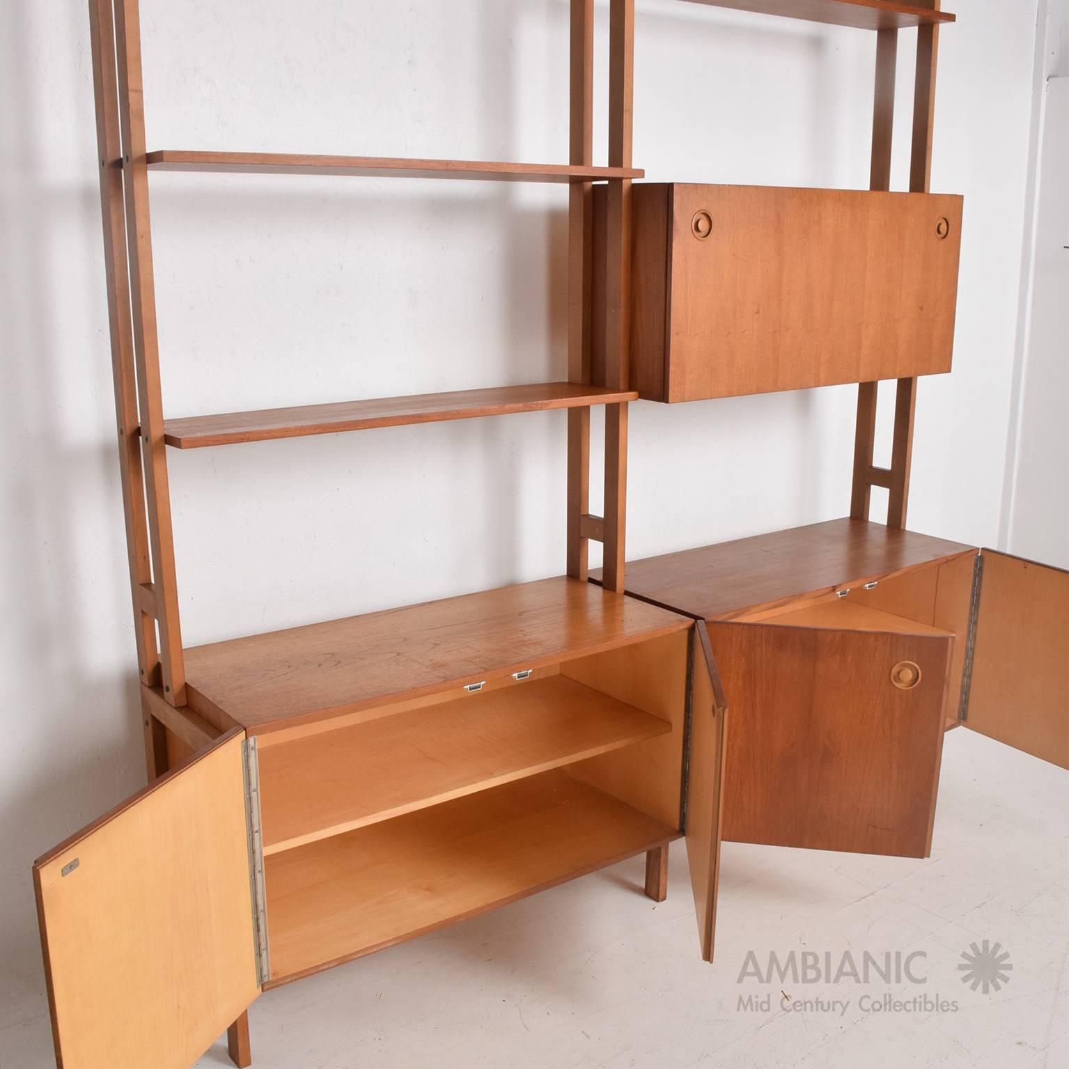 Mid-Century Danish Modern Teak Wall Unit at 1stDibs