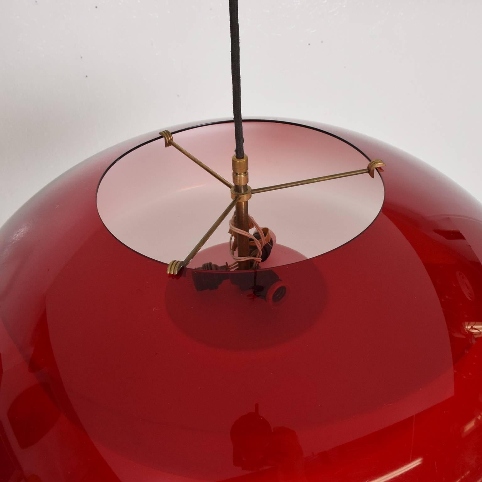 Mid-Century Italian Modern Pendant Light Fixture by Stilux, Italy ...