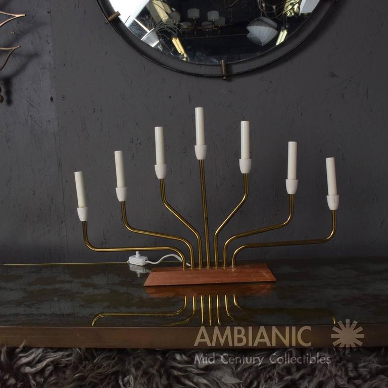 Menorah Table Lamps Danish Modern For Sale at 1stdibs