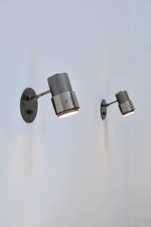 1950s Directional Cylinder Sconces at 1stDibs