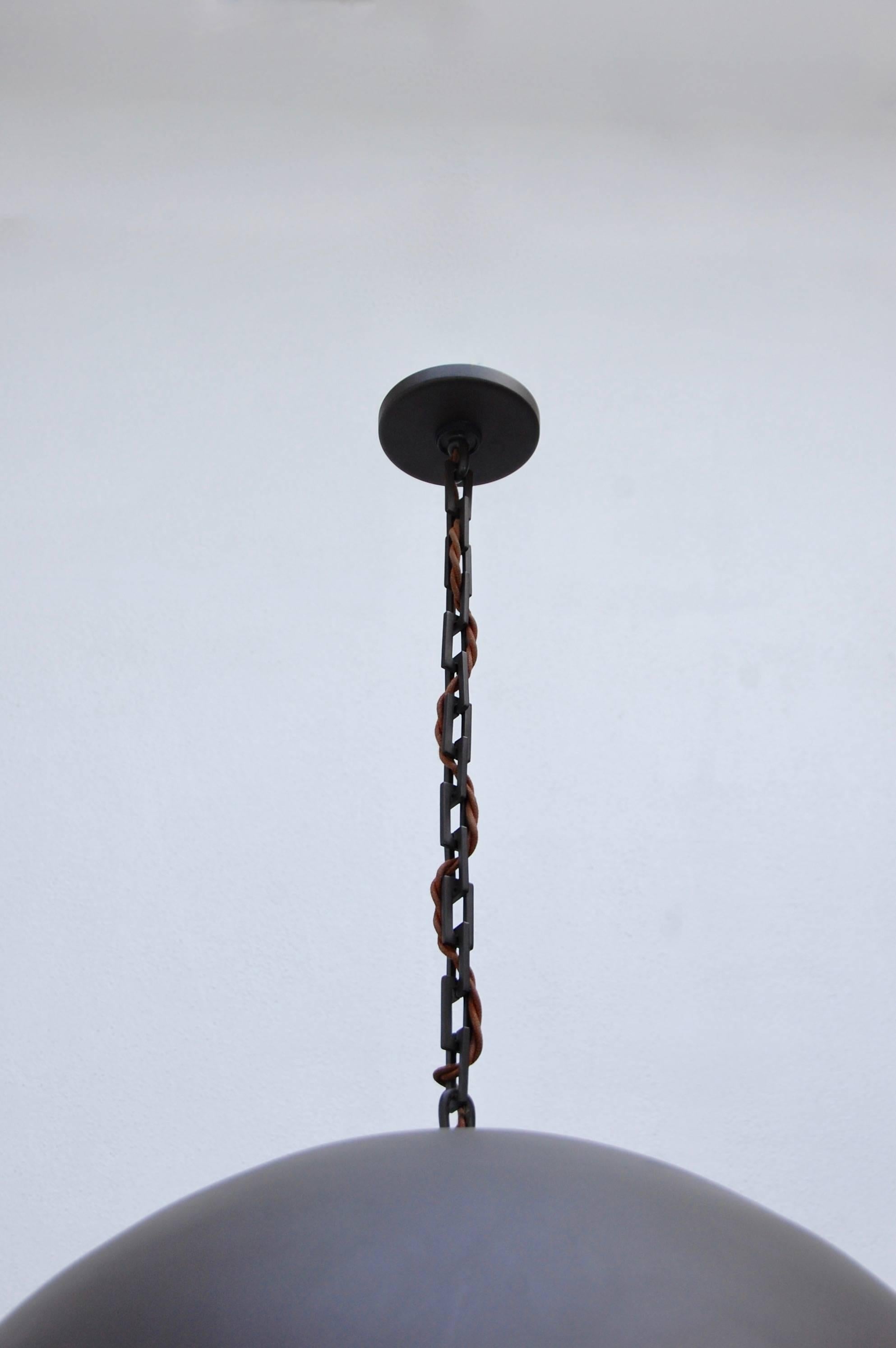 Large Perforated Globe Pendant at 1stDibs