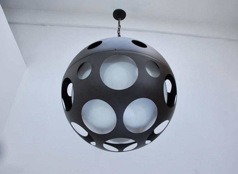 Large Perforated Globe Pendant For Sale at 1stDibs