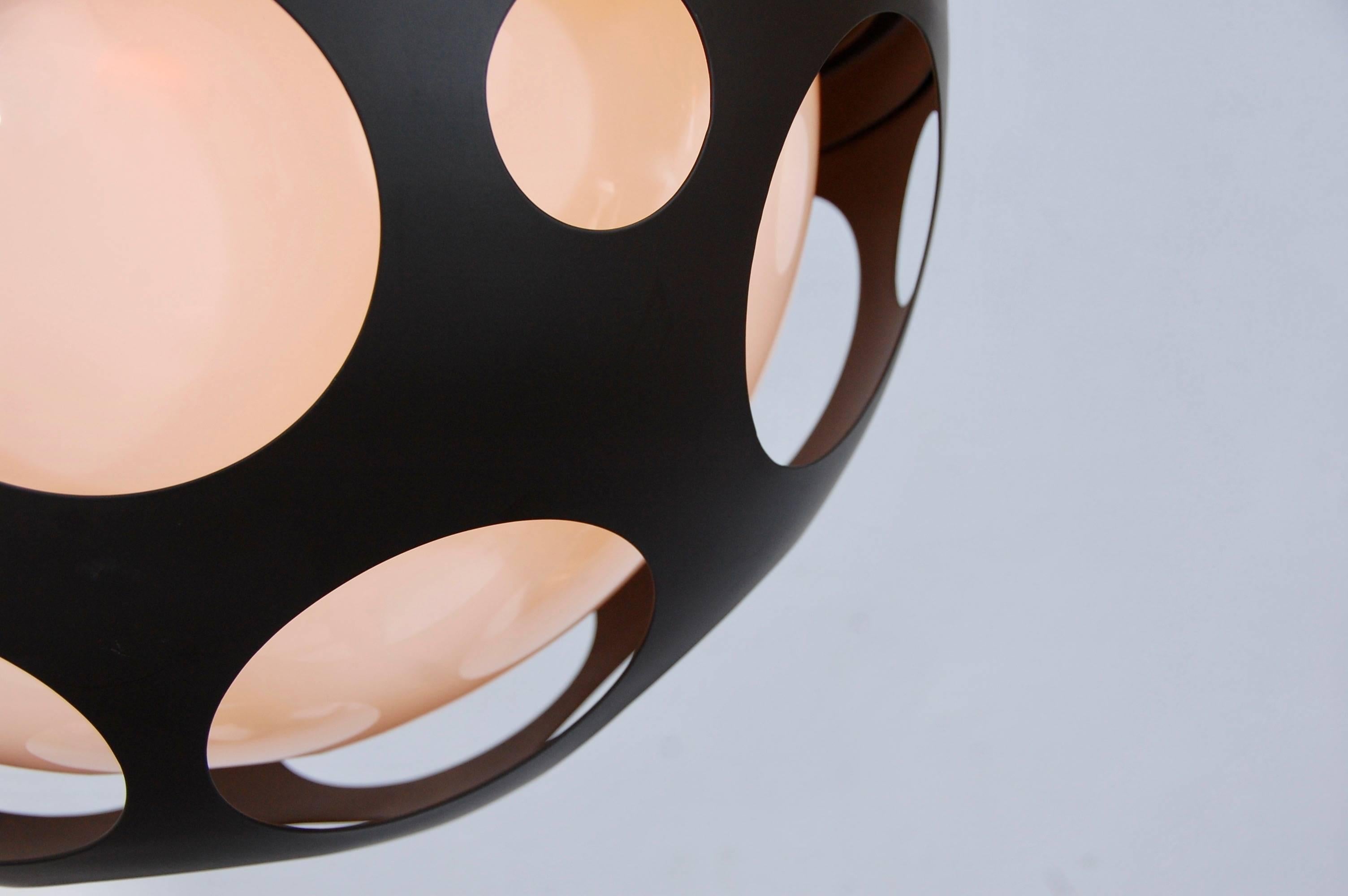 Large Perforated Globe Pendant at 1stDibs