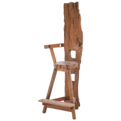 Olive Wood Stool For Sale at 1stdibs