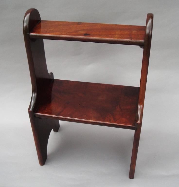 Regency Set of Mahogany Library Steps at 1stDibs