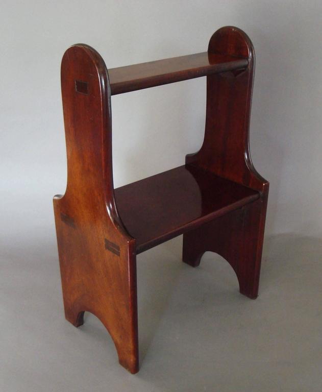 Regency Set of Mahogany Library Steps at 1stDibs