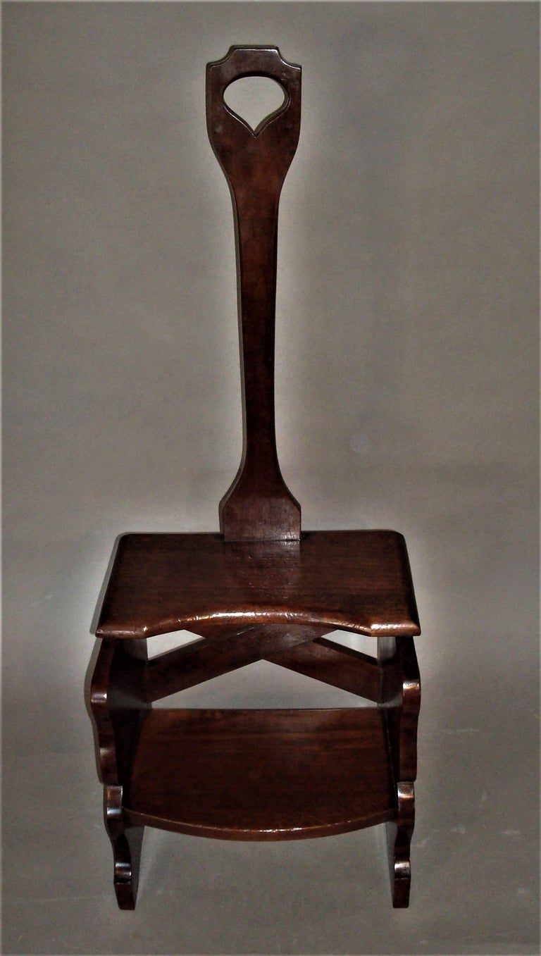 19th Century Set of Mahogany Library Steps For Sale at 1stdibs