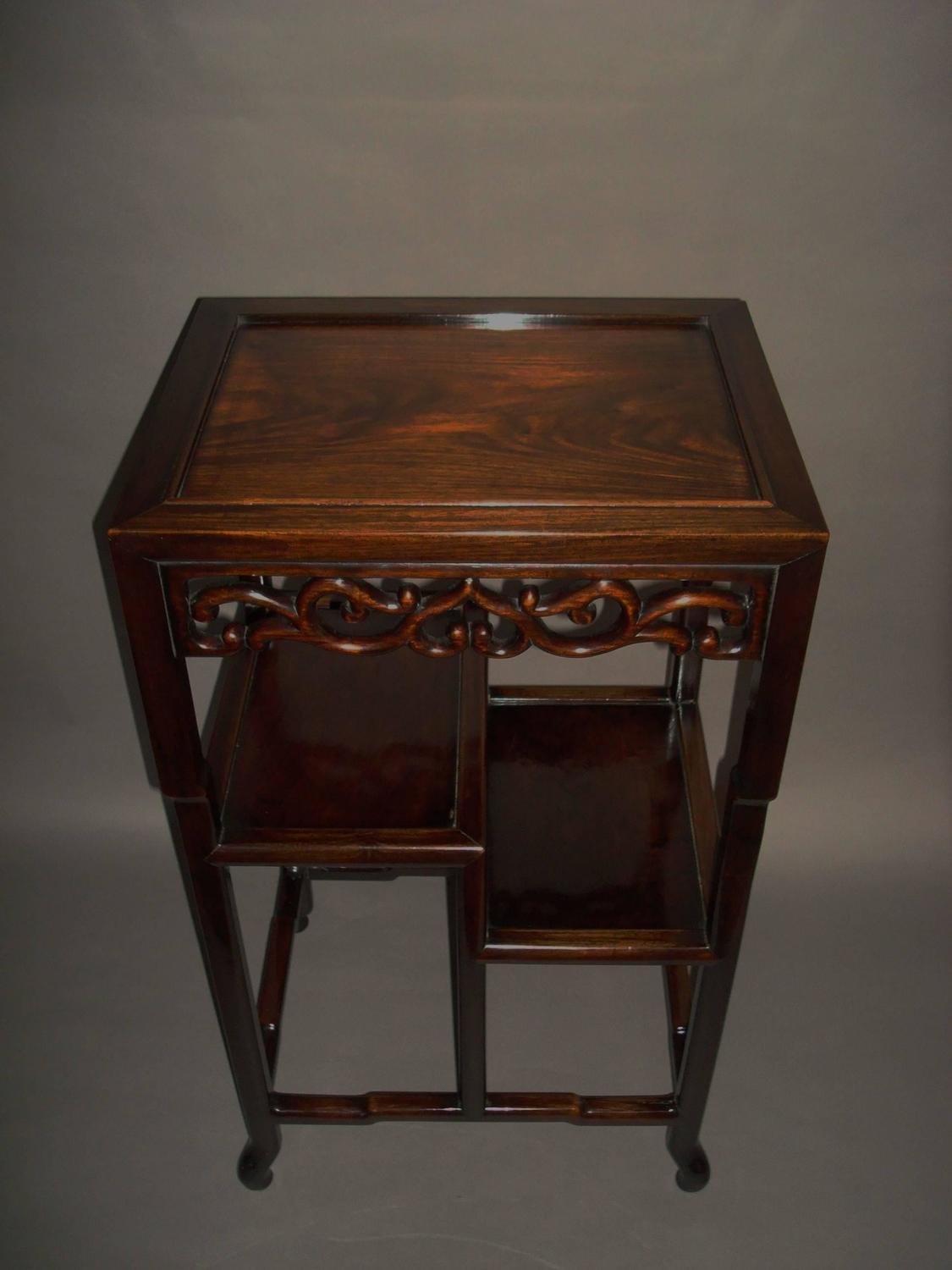 19th Century Chinese Hongmu Stand For Sale at 1stdibs